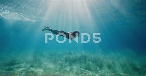 Underwater Ocean Swimming