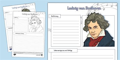 Ludwig Van Beethoven Biografie Vorlage