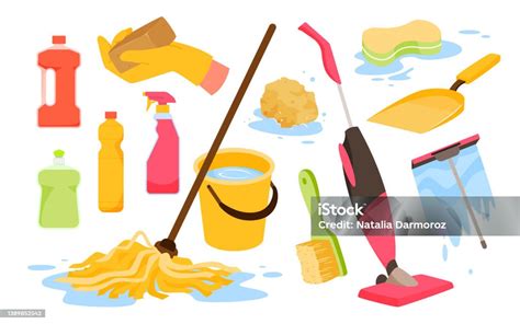가정용 세트 화학 세제 및 스폰지를 청소하는 청소 장비 및 도구 보울에 대한 스톡 벡터 아트 및 기타 이미지 보울 작업 장비 청소하기 Istock