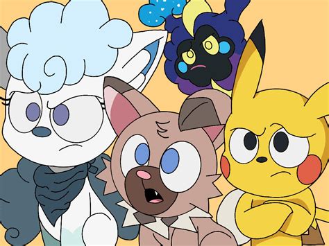 Vulpix And Pikachu