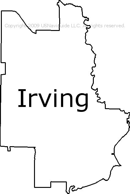 Irving Texas Zip Code Map