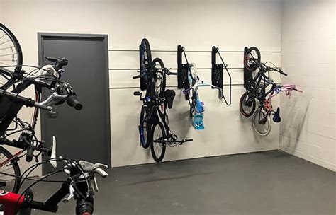 Wall Mounted Bike Racks Create Space Efficient Bike Rooms