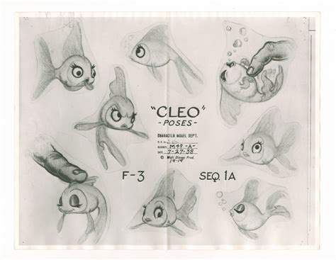 Pinocchio Photostat Model Sheet Id Janmodel20213 Van Eaton Galleries