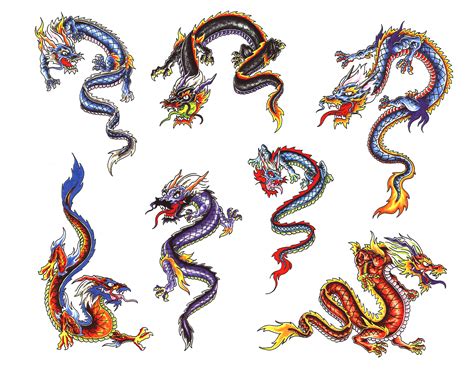 Colorful Chinese Dragon Tattoo