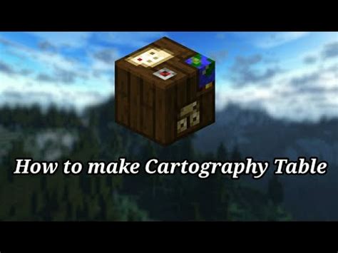 How To Make Cartography Table In Minecraft Crafting Recipe Of