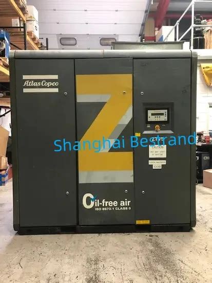 Zt75 Atlas Copco Oil Free Rotary Screw Compressors For Industries