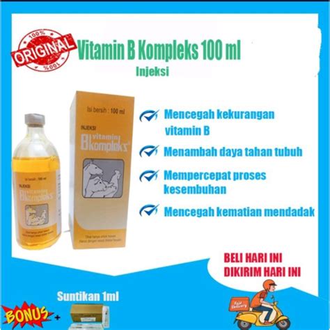 Jual Vitamin B Kompleks Ml Injeksi Indonesia Shopee Indonesia