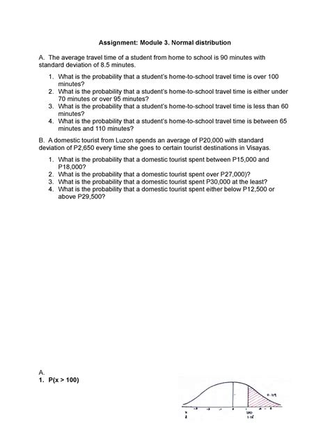 Assignment Module 3 Normal Distribution Assignment Module 3