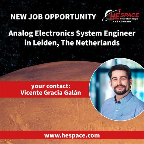 Analog Electronics System Engineer Hespace Jobsinspace