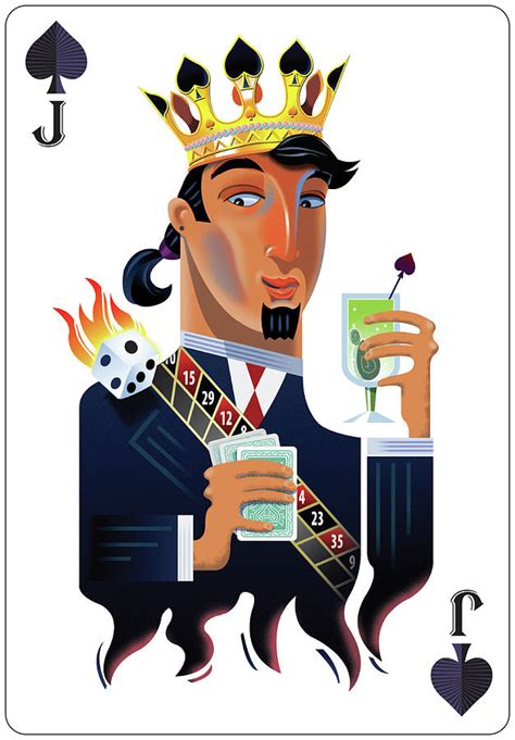 Jack Of Spades Card Digital Art By Michael Gushock Fine Art America
