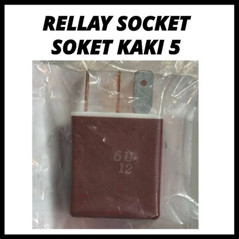 Jual Relay Rellay Socket Soket Kaki 5 Pin Shopee Indonesia