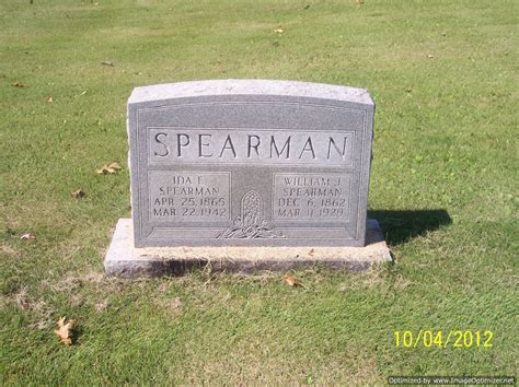 William Jasper Spearman 1862 1929 Mémorial Find A Grave