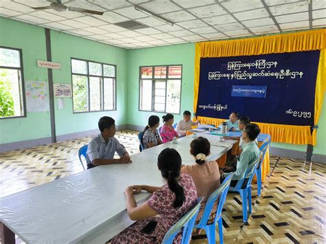 ကျောက်တန်းမြို့နယ် လူထုအခြေပြုဗဟိုဌာနcommunity Centreတွင် ရပ်ကွက်က