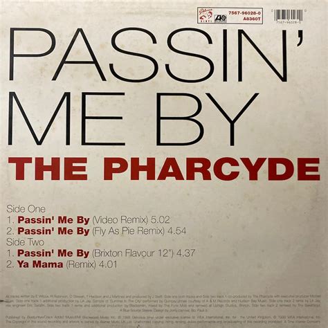 The Pharcyde Passin Me Byya Mama Rmx 12 Ags Honolulu