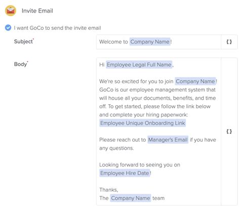 New Employee Onboarding Email Template Fanny Printable