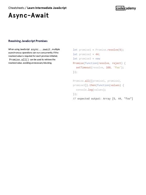 Mastering Javascript Async Await Pdf Java Script Models Of