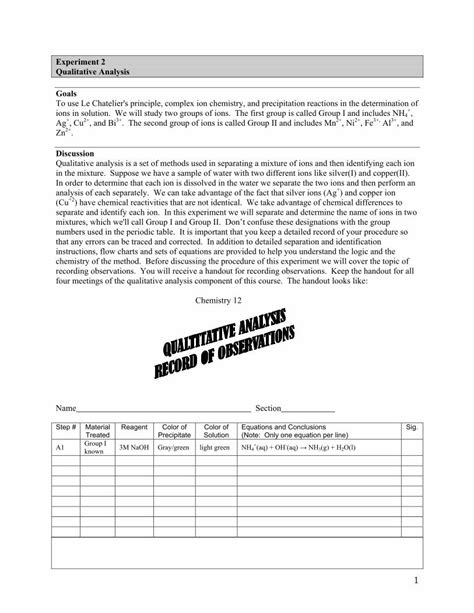 Pdf Experiment 2 Qualitative Analysis Goals€¦ · 1 Experiment 2 Qualitative Analysis Goals To