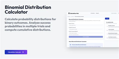 Binomial Distribution Calculator Calculation Hub