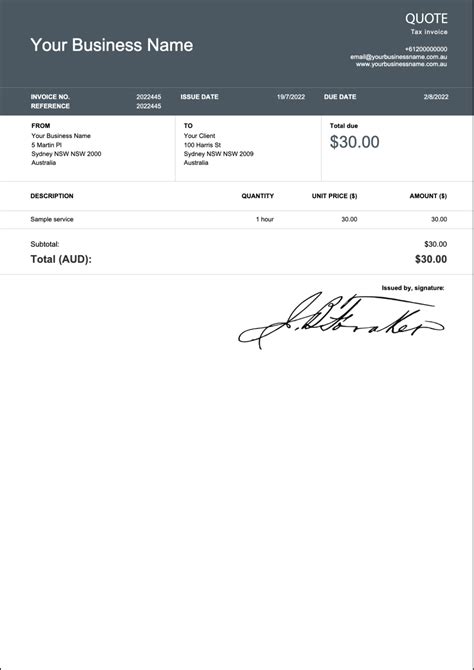 Invoice Quote Installation Tab