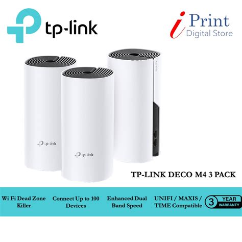 TP Link Deco M AC Gigabit Mesh WiFi Router System Support Unifi Turbo Maxis Time