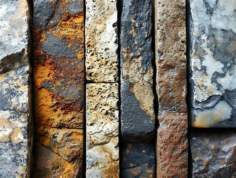 Background Of Different Materials Smooth Rough Textured Lined Up Next