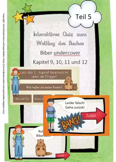 Interaktives Quiz Zu Biber Undercover Kapitel 9 12
