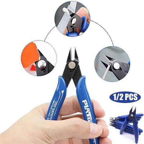 Mini Cutting Plier Electrical Wire Cable Cutter Precision Diagonal Pliers Stripper Knife Crimper