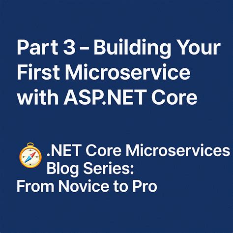 Part 3 — Building Your First Microservice With Aspnet Core By