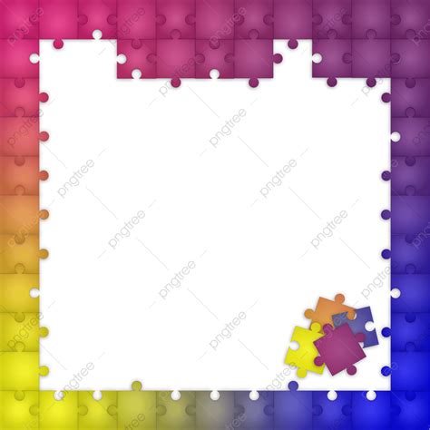 Border Frame Decorations Vector Hd Png Images Puzzle Border Frame