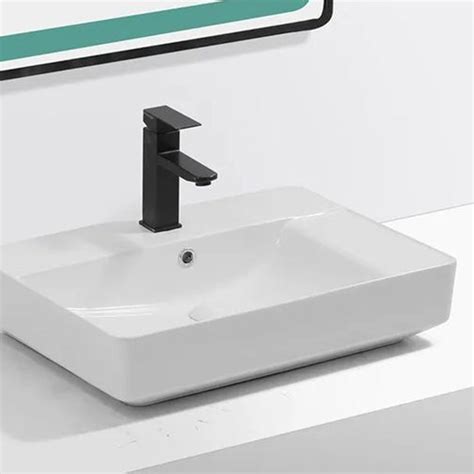 Chic Rectangle Italian Lavabo Wash Basin For Contemporary Bathrooms