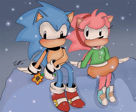 ~ Classic Sonamy ~ December Day By Skytfox659 On Deviantart