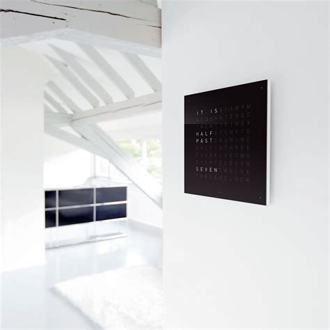 Qlocktwo Classic Black Ice Tea Qlocktwo Classic Touch Of Modern