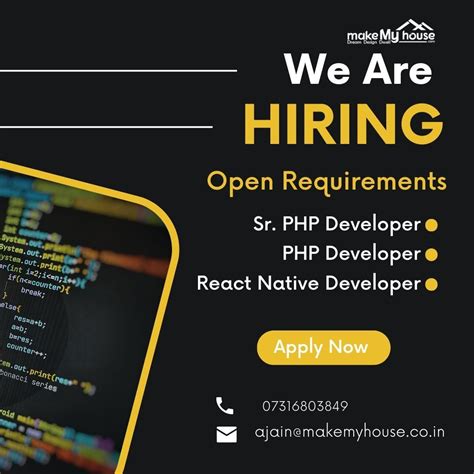 Aditi Jain On Linkedin Hello Connections We Are Hiring Sr Php