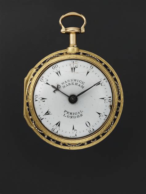 Markwick Markham Perigal Yellow Gold And Enamel Pair Case Quarter