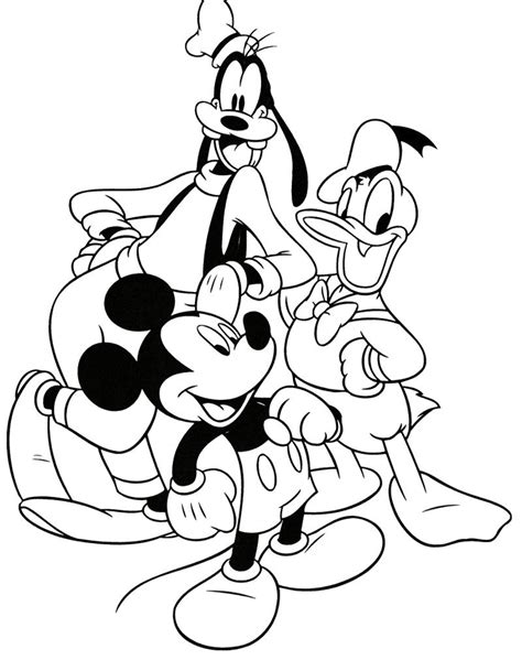 Mickey Mouse And Friends Coloring Pages To Print At