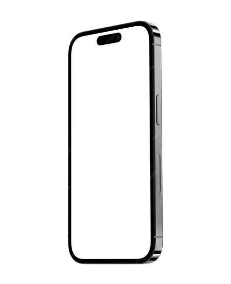 Premium Photo White Empty Screen 3d Rendered Mobile Phone Isolated On White Background