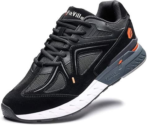 Fitville Mens Walking Shoes With Wide Toe Box Arch Support Trail