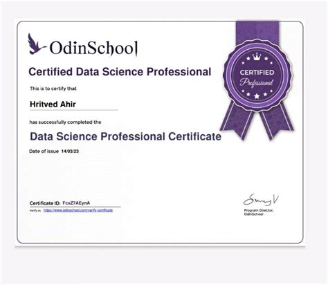 Hritved Ahir On Linkedin Datascience Certificate Dataanalytics Machinelearning Statistics