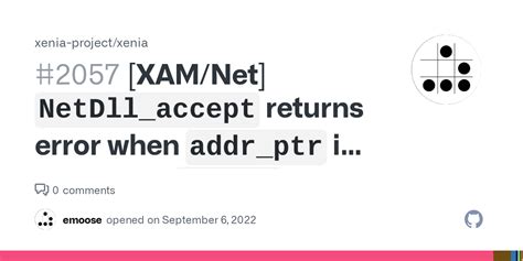 Xamnet `netdllaccept` Returns Error When `addrptr` Is Null But `accept` Winsock Docs