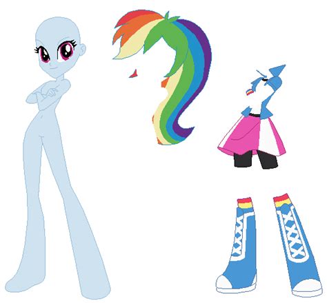 Eqg Rainbow Dash Base 03 By Selenaede On Deviantart