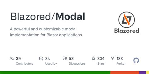 Github Blazoredmodal A Powerful And Customizable Modal Implementation For Blazor Applications