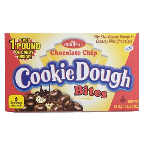 Bite Sized Cookie Dough Milk Chocolate Theater Box Egg Free Treat