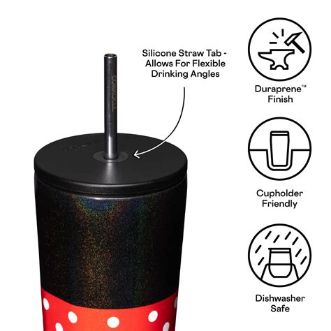 Disney Cold Cup Insulated Tumbler With Straw Corkcicle