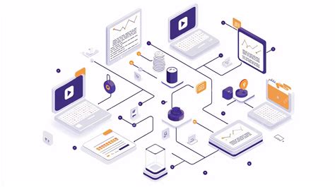 Strategic Business Operations Planning With Flat Design Workflow And Colorful Visual Eleme