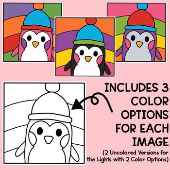 Create Your Own Color By Number Winter Vol 1 Color By Code Clip Art