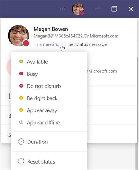 Microsoft Teams Status How To Change Your Status In Teams