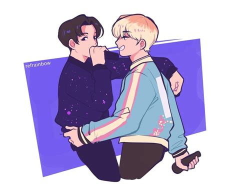 Refrainbow Who Told Them This Was Ok Vhope Fan Art Namjin Taekook
