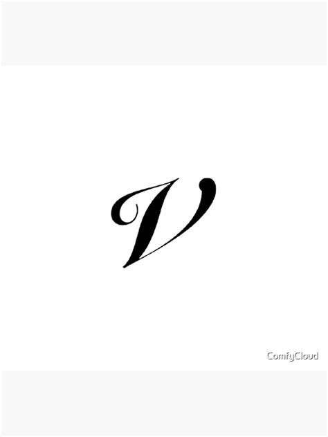 Lowercase V In Cursive