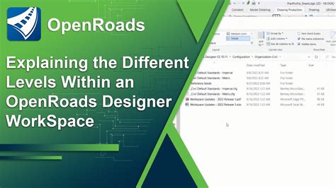 Navigating Openroads Designer Workspaces 01 Explaining The Different