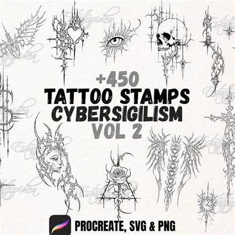 Cybersigilism Stencil Etsy